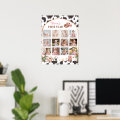 Pink Cowgirl Western First Year Photo Milestone Poster | Zazzle