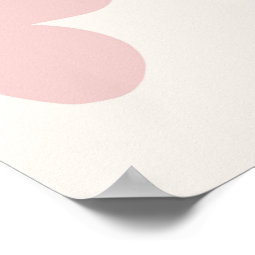 Pink Cream Daisy Flowers Retro Pattern Poster | Zazzle