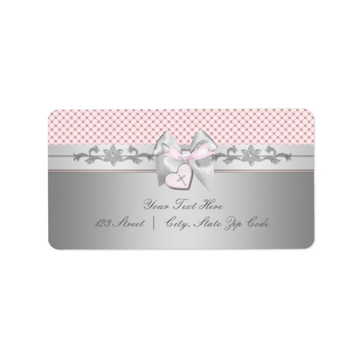 Pink Cross Address Labels | Zazzle.com