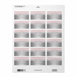 Pink Cross Address Labels | Zazzle