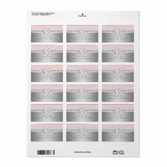 Pink Cross Address Labels | Zazzle