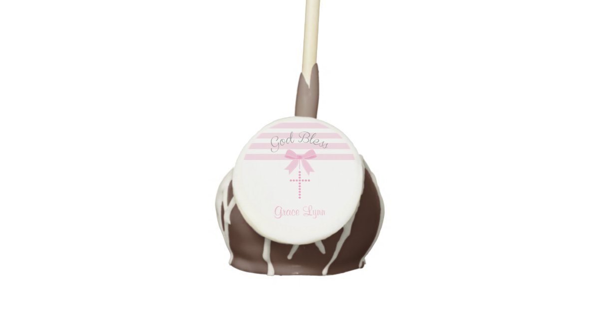 Pink Cross | Religious Cake Pops | Zazzle
