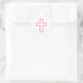 "Pink Cross" Stickers | Zazzle