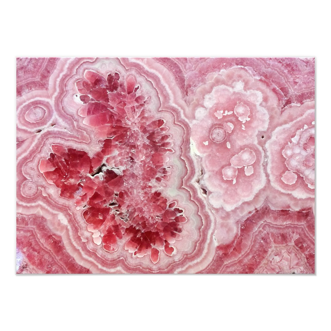 Pink Crystals Geode Photo Print | Zazzle