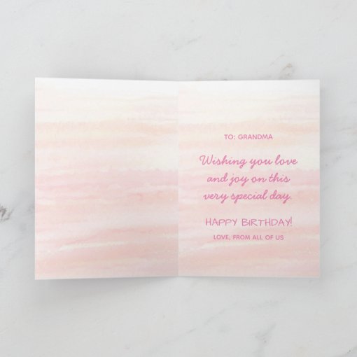 Pink Custom Photo Happy Birthday Greeting Card | Zazzle