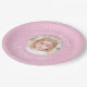 Pink Cute Birthday Photo Princess Tiara Simple Paper Plates | Zazzle
