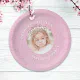 Pink Cute Birthday Photo Princess Tiara Simple Paper Plates | Zazzle