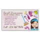 Pink Cute Cleaning Service Janitorial Lady Business Card Magnet | Zazzle