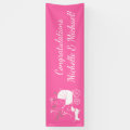 Pink Dachshund Wiener Dog Baby Shower Banner | Zazzle