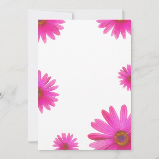 Pink Daisies Floral Daisy Spring Party Invitations | Zazzle
