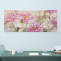 Pink Daisies Welcome to the Wedding Banner 2.5'x6' | Zazzle