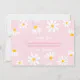 Pink Daisy Birthday Thank You Card | Zazzle