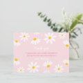 Pink Daisy Birthday Thank You Card | Zazzle