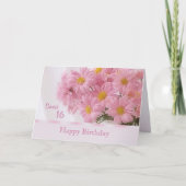 Pink daisy Sweet 16 Birthday card | Zazzle