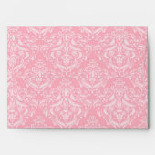 Pink Damask & Gold Glitter Royal Princess Envelope | Zazzle