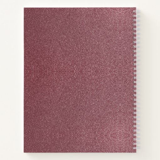 Pink Dance Ballerina Customizable Name Glitter Notebook | Zazzle