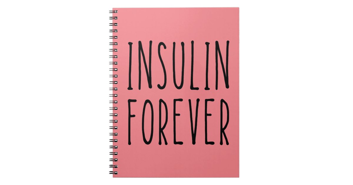 Pink diabetes notebook | Zazzle