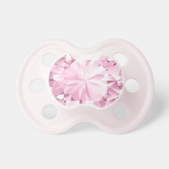 Pink Diamond Glitz Gem - Baby Girl Binky Pacifier | Zazzle.com