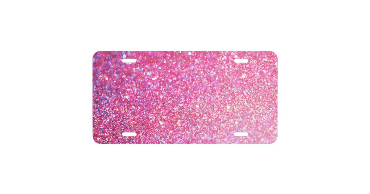 Pink Diamond Style License Plate | Zazzle