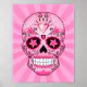 Pink Diamond Sugar Skull Poster | Zazzle