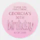 Pink Diamonds Birthday Classic Round Sticker | Zazzle