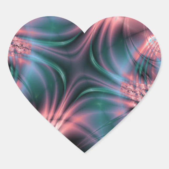 Pink Diamonds Heart Sticker | Zazzle