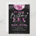 Pink Disco In My Birthday Era Birthday Invitation | Zazzle