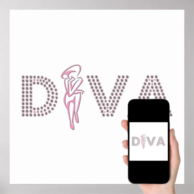 Pink Diva Poster | Zazzle