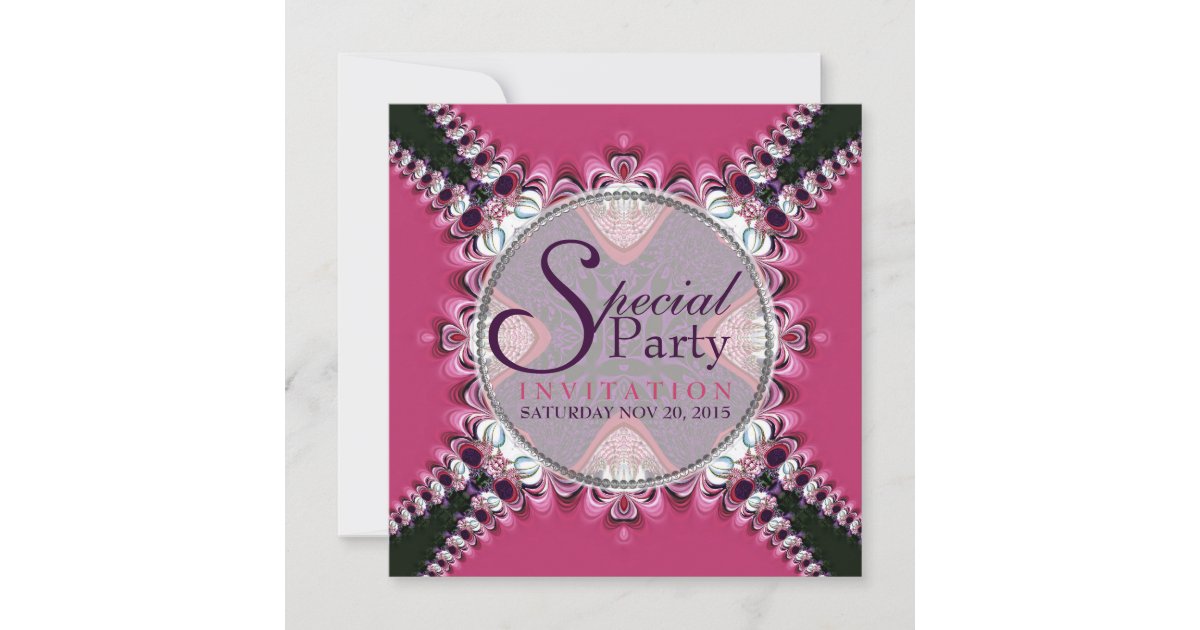 Pink Diva Princess Special Party Invitation | Zazzle