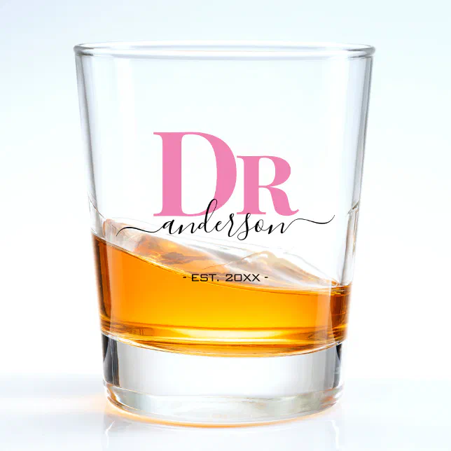 Pink Doctor Medical Professional Shot Glass | Zazzle