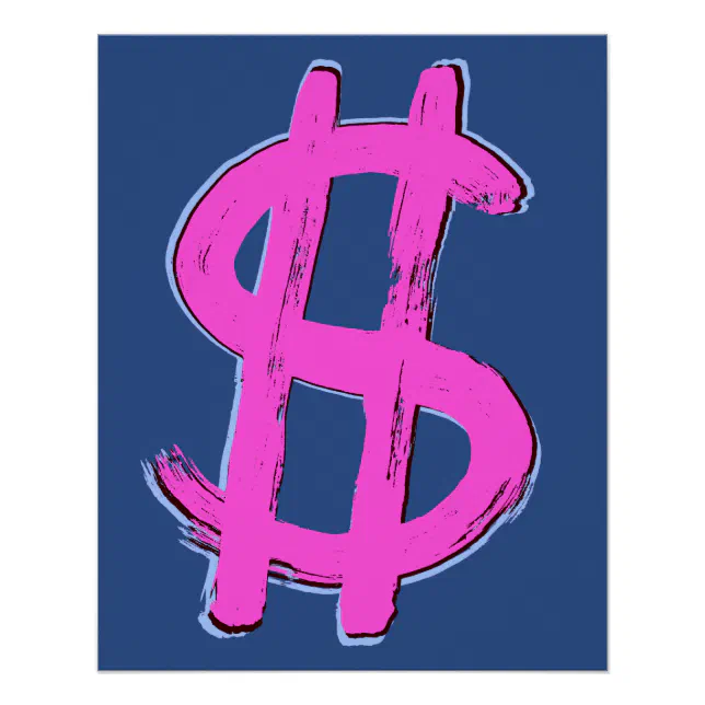 Pink Dollar Sign | Zazzle