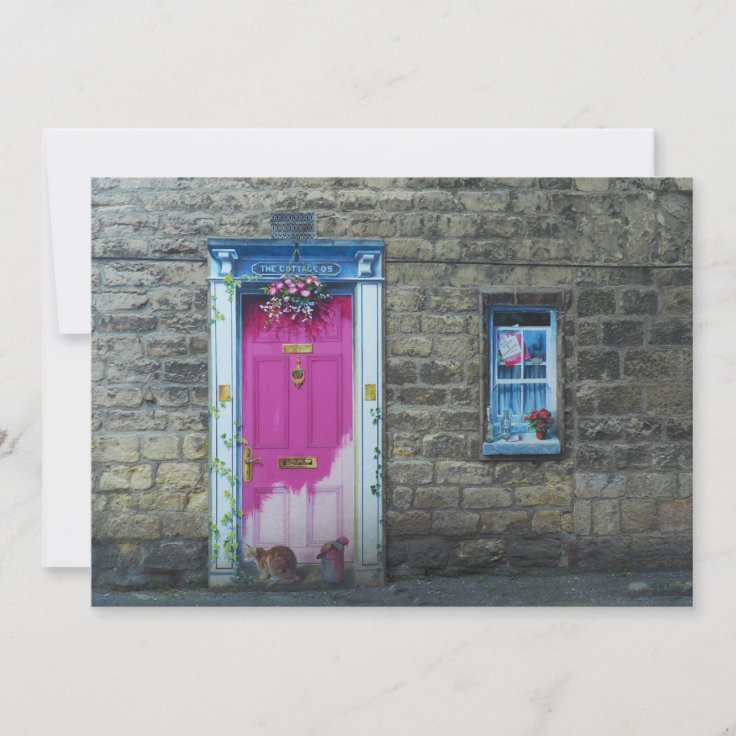Pink Door Invitation | Zazzle