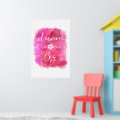 Pink Dream Big Inspirational Watercolor Quote Poster | Zazzle