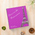 Pink Eiffel Tower French Class Binder | Zazzle