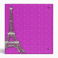 Pink Eiffel Tower French Class Binder | Zazzle