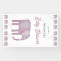 Pink Elephant Baby Shower Welcome Banner | Zazzle