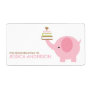 Pink Elephant Bookplates Labels | Zazzle