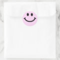 Pink face classic round sticker | Zazzle