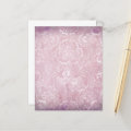 Pink Faded Floral Patterned Scrapbook Paper | Zazzle