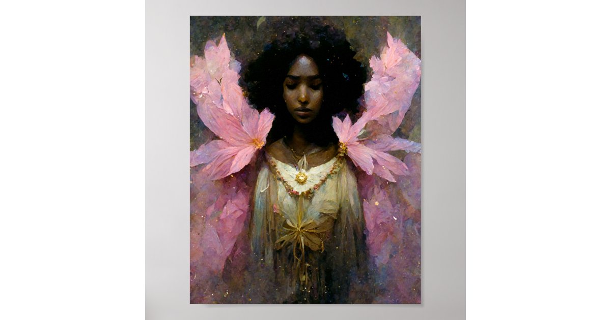 Pink Fae 8 Fantasy Art Poster | Zazzle