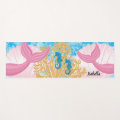 Pink Fantasy Mermaid Life Yoga Mat | Zazzle