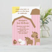 Pink Farm Invitation | Zazzle