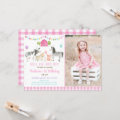 Pink Farm Party Birthday Invitation | Zazzle