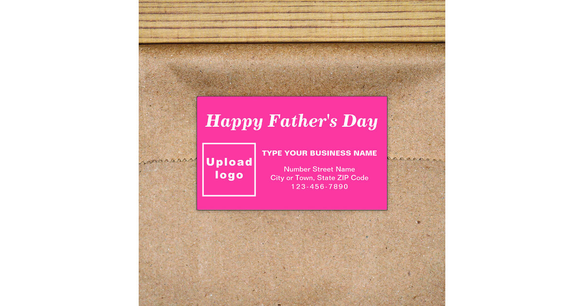 Pink Father’s Day Business Rectangle Sticker | Zazzle