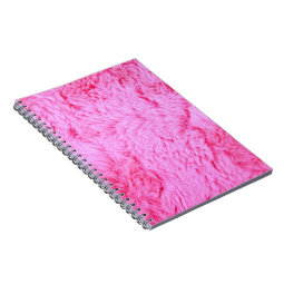 Pink Faux Fur Notebook | Zazzle