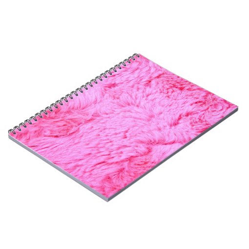 Pink Faux Fur Notebook | Zazzle