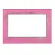 Pink Faux Glitter Modern Magnetic Frame | Zazzle