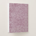 Pink Faux Sparkly Glitter Pocket Folder | Zazzle