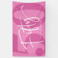 Pink Fifty 50th Fiftieth Birthday Party Banner | Zazzle