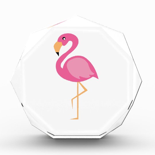 Pink Flamingo Acrylic Award | Zazzle.com